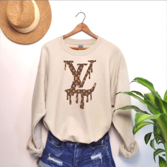 Gildan | Tops | Custom Made To Order Sweatshirt Drip Design | Poshmark